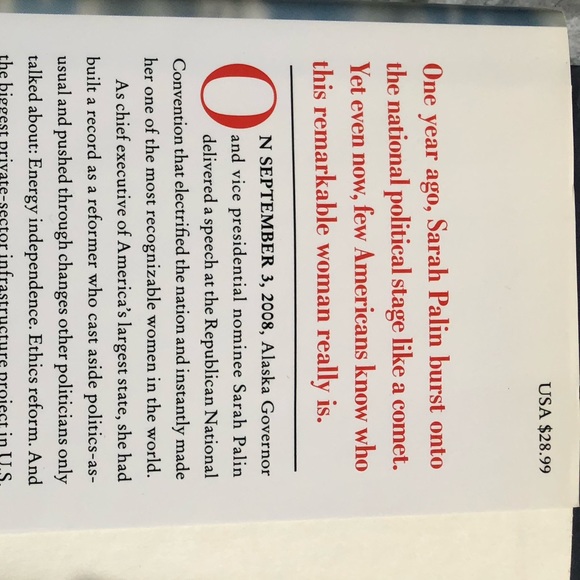 Govenor Sarah Palin | Other | Book Sarah Palin Going Rouge | Poshmark